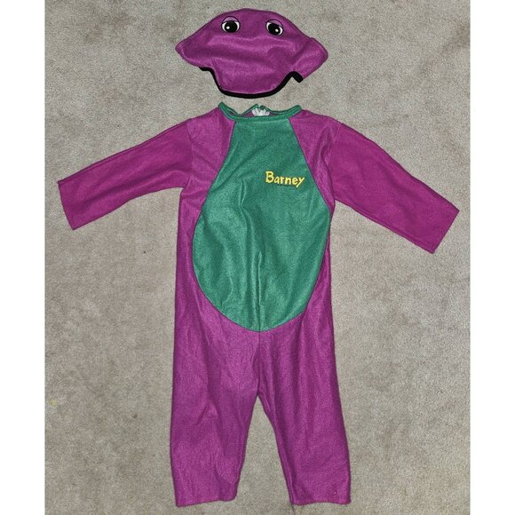 Lyons | Costumes | Vtg Barney Dinosaur 2pc Costume Lyons 992 Size 12 ...